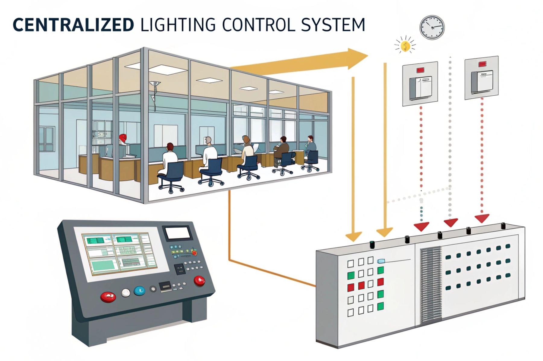 Cómo funciona un sistema de control de iluminación centralizado - Indomotiv