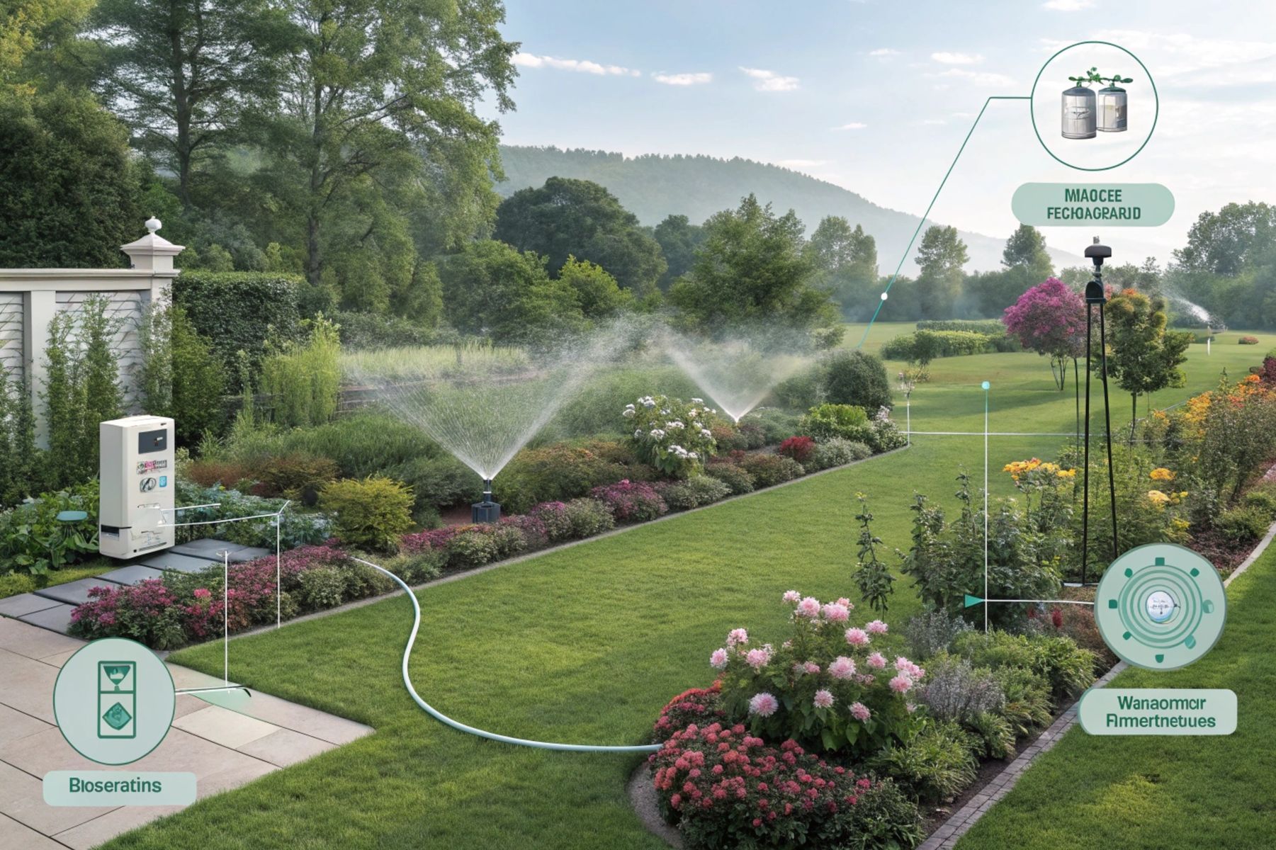 Los sistemas de riego automatizado más eficientes para jardines - Indomotiv